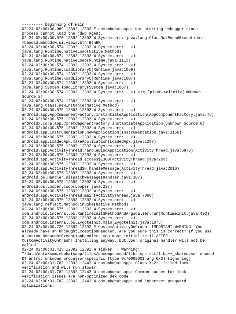 Logcat | PDF | Java (Programming Language) | Android (Operating System)