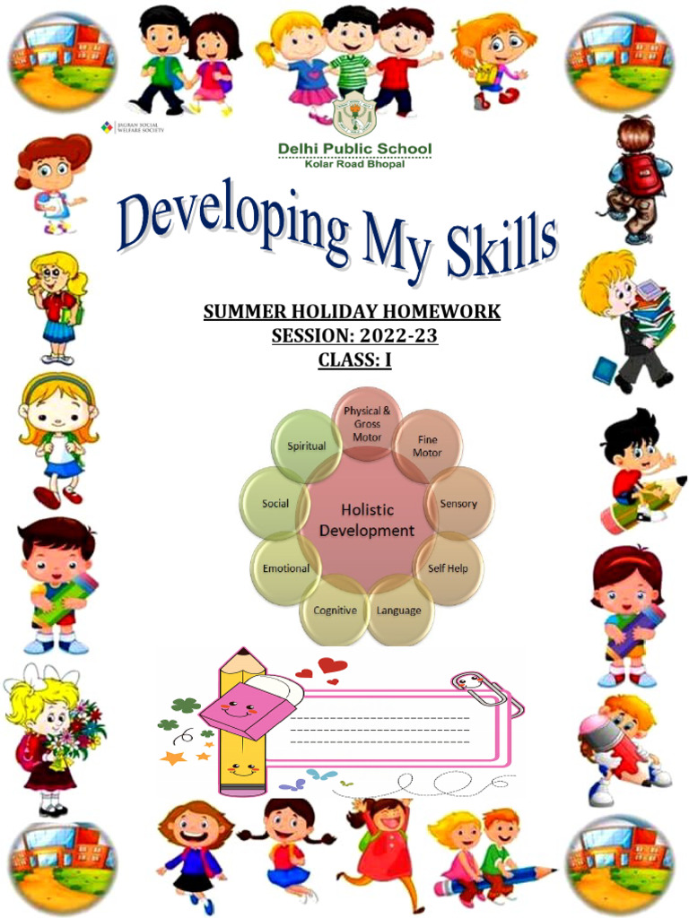 Summer Holiday Homework for Class I | PDF | Cognitive Science | Learning