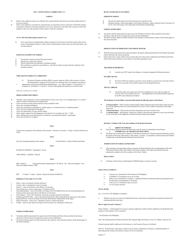 Executive Clemency 1.2 | Download Free PDF | Parole | Pardon