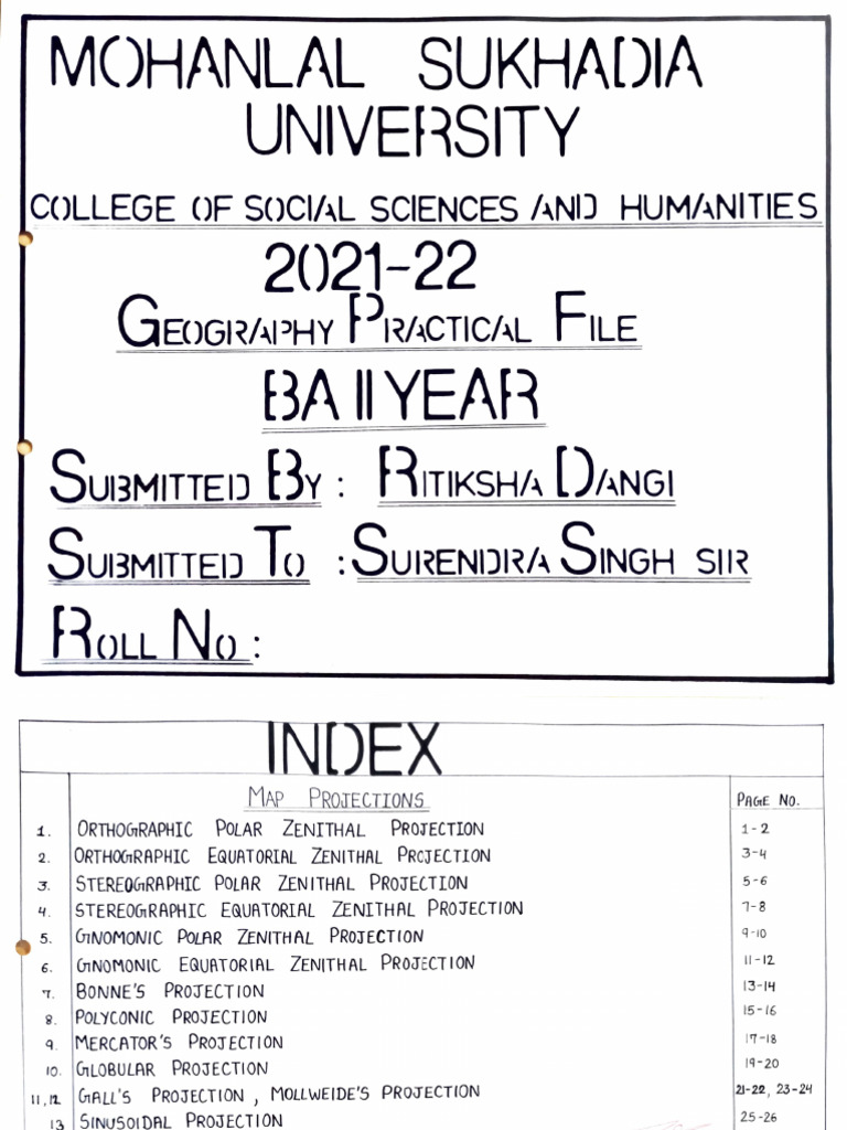 Ba II Year Geo File. Ritiksha Dangi | PDF