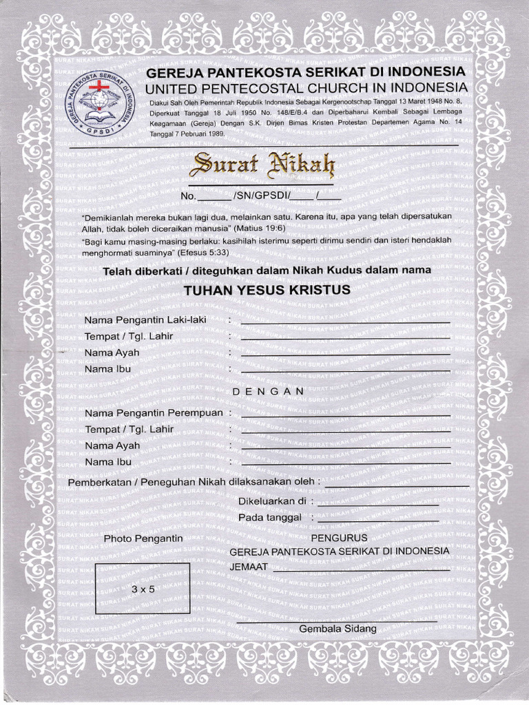Surat Nikah Scan | PDF