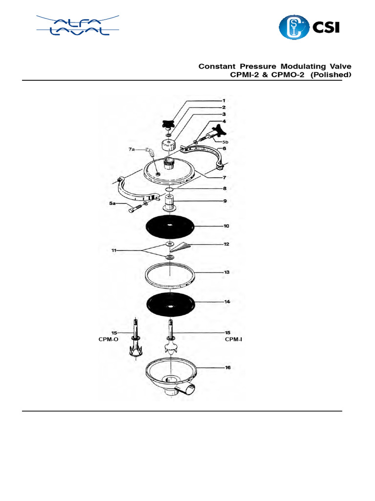 CPMI 2 CPMO 2 Parts List | PDF | Valve | Chemical Engineering