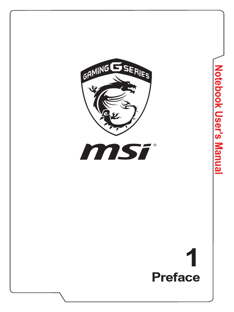 MSI MS-1795 User Manual | PDF | Usb | Laptop