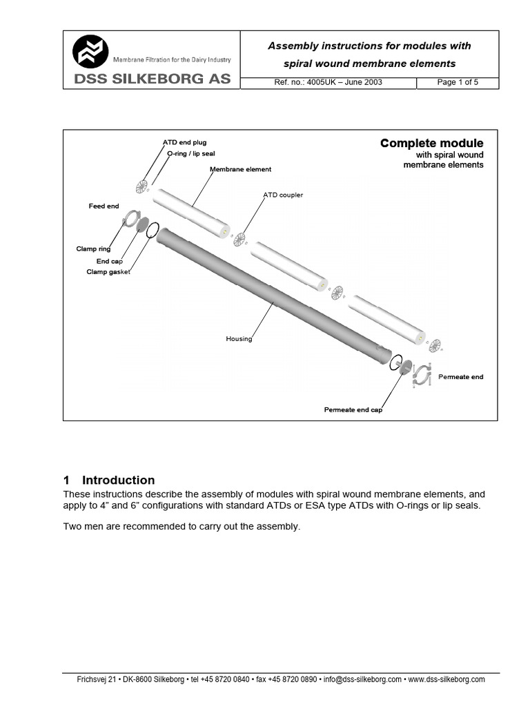 Assembly Instruction | PDF | Membrane