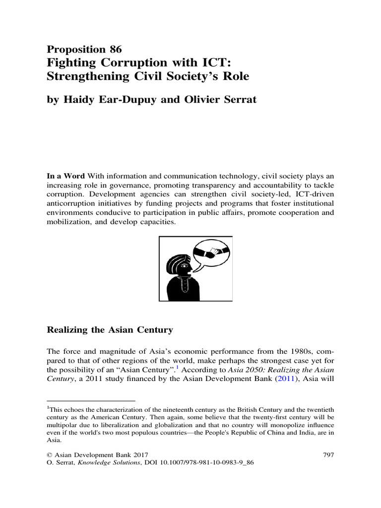 ICT's Role in Fighting Corruption | PDF | Governance | E Government