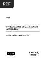 CIMA BA1 Practice PDF | PDF