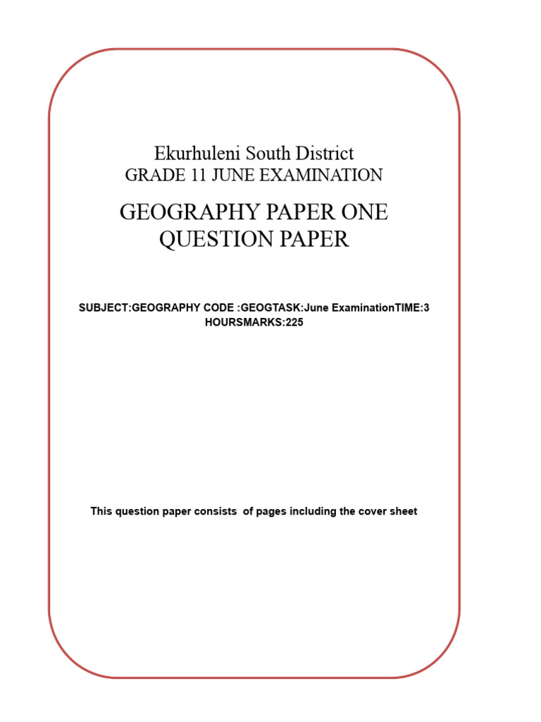 Grade 11 June Exam Paper English Version | PDF | Drought | Atmosphere Of Earth