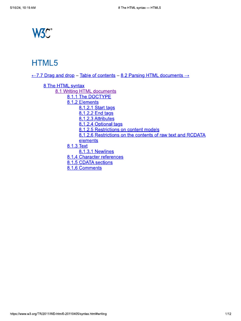 References Basic HTML Tags | PDF