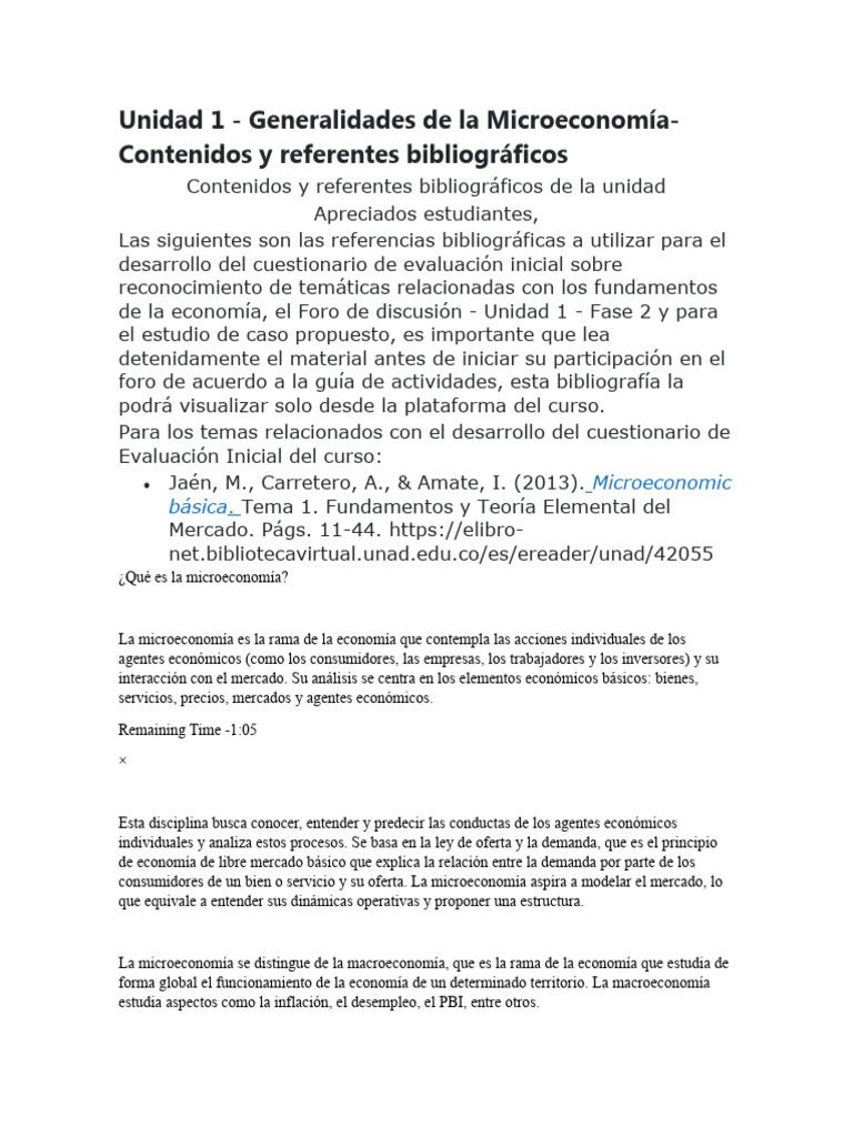 Micro Econom I A | PDF | Microeconomía | Mercado (economía)