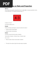Ratio and Proportion - Basics | PDF | Ratio | Mathematics