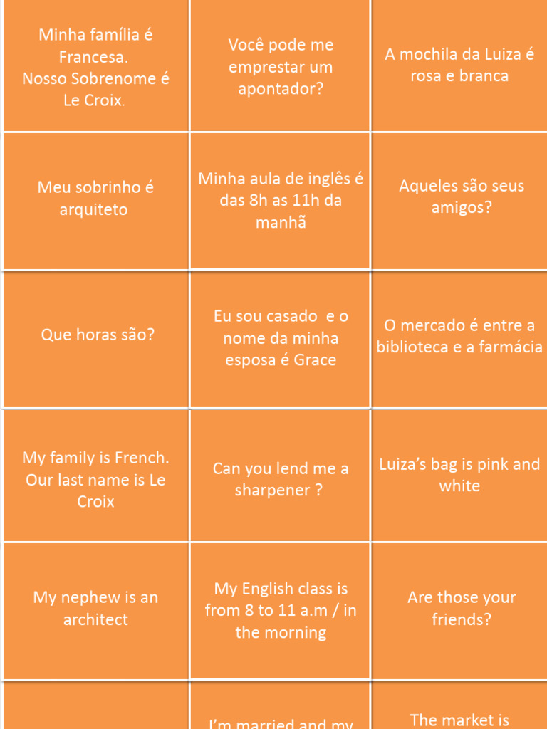 Diálogo Cotidiano Bilingue | PDF | Artes Linguísticas e Disciplina ...
