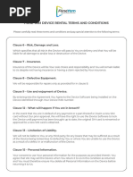 Foneyam Device Rental Agreement Terms | PDF | Insurance | Common Law