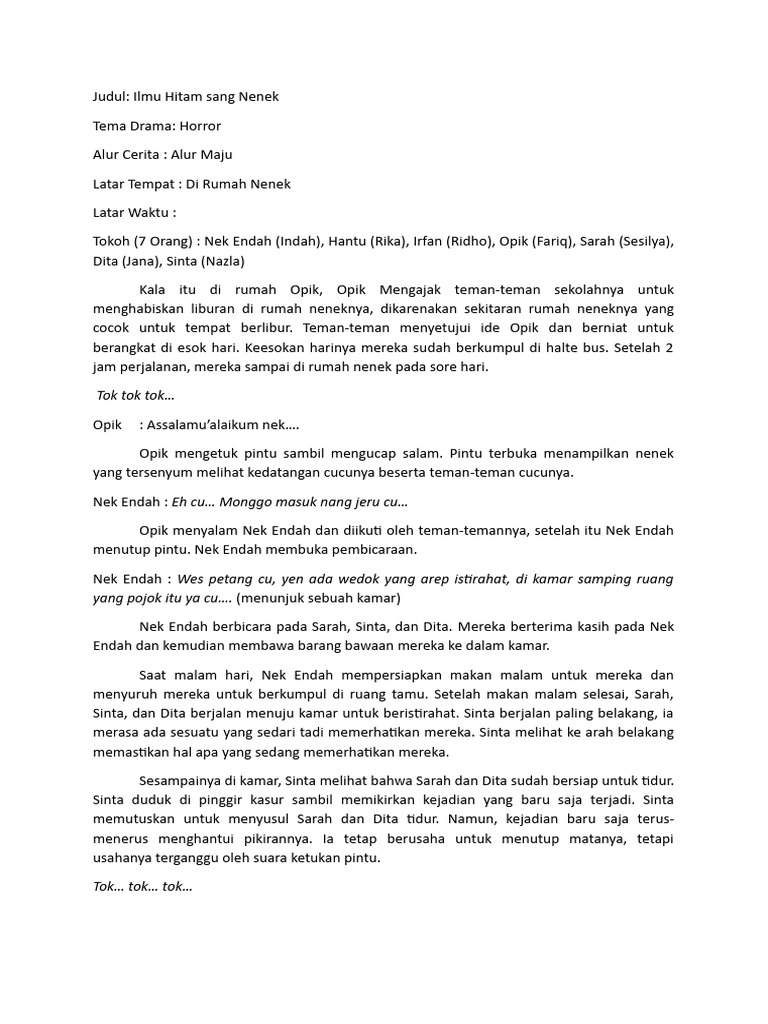 Naskah sbd-1 | PDF | Fiksi Misteri, Thriller, & Kejahatan