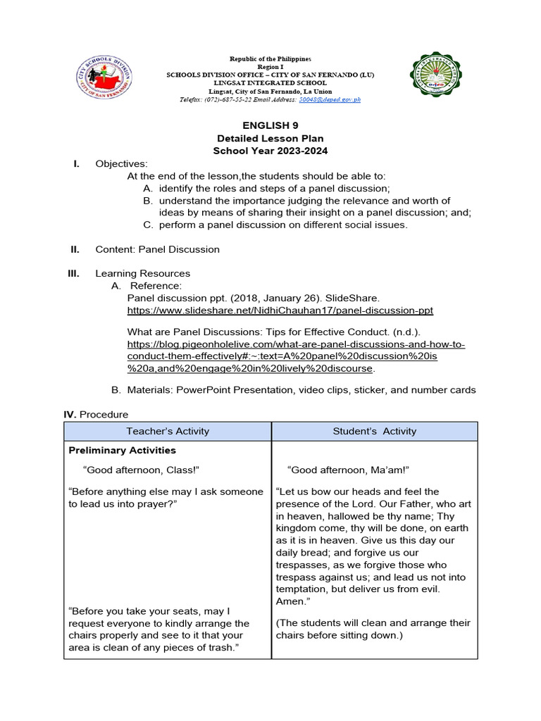 Panel Discussion | PDF | Lord's Prayer | Expert