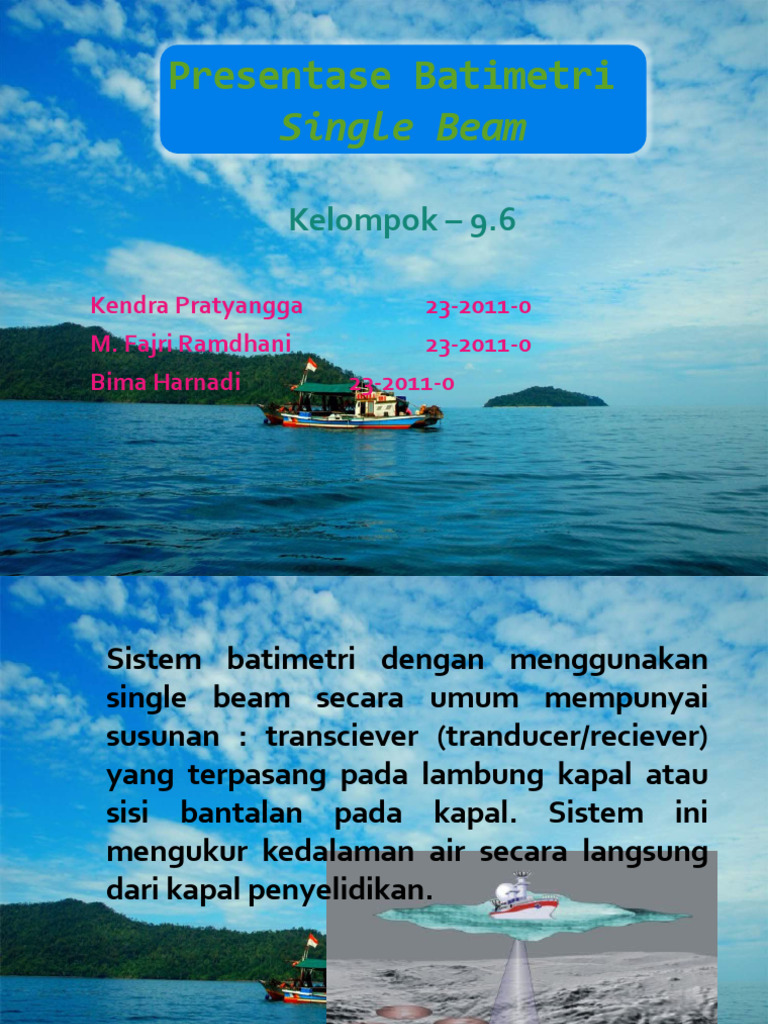 Pengukuran Batimetri dengan Single Beam | PDF