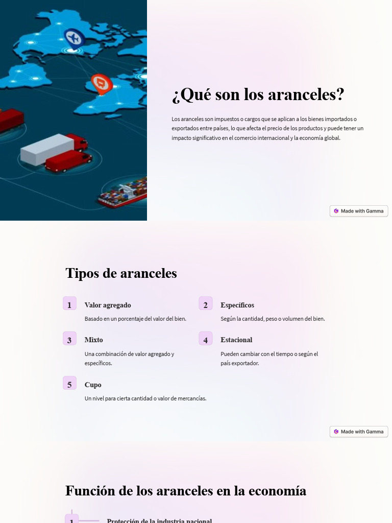 Aranceles: Impacto y Tipos en Comercio | PDF | Arancel | Proteccionismo