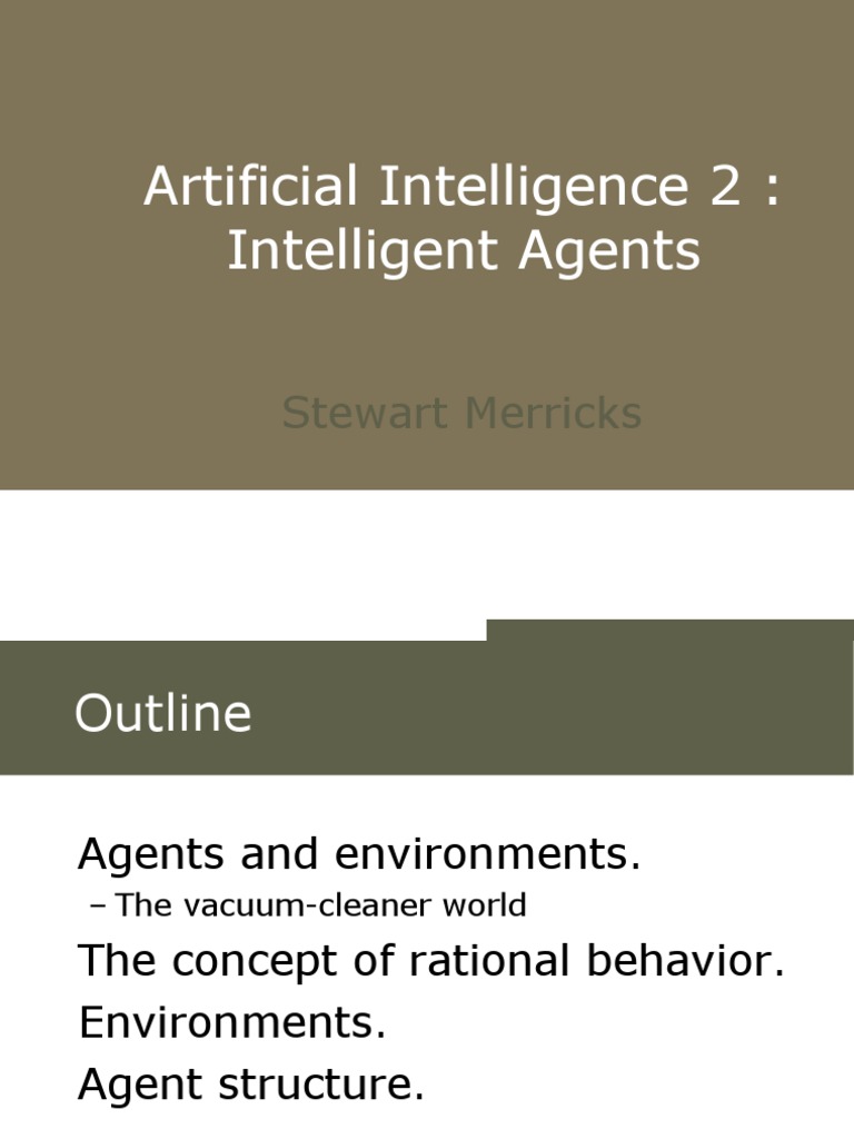 Introduction 2 Agents | PDF | Artificial Intelligence | Intelligence ...