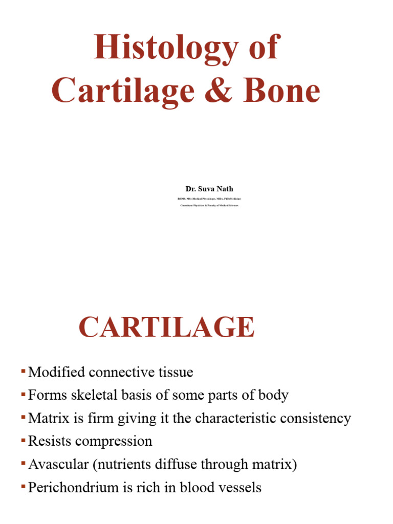 Cartilage & Bone - Structure& Types | PDF | Cartilage | Extracellular Matrix