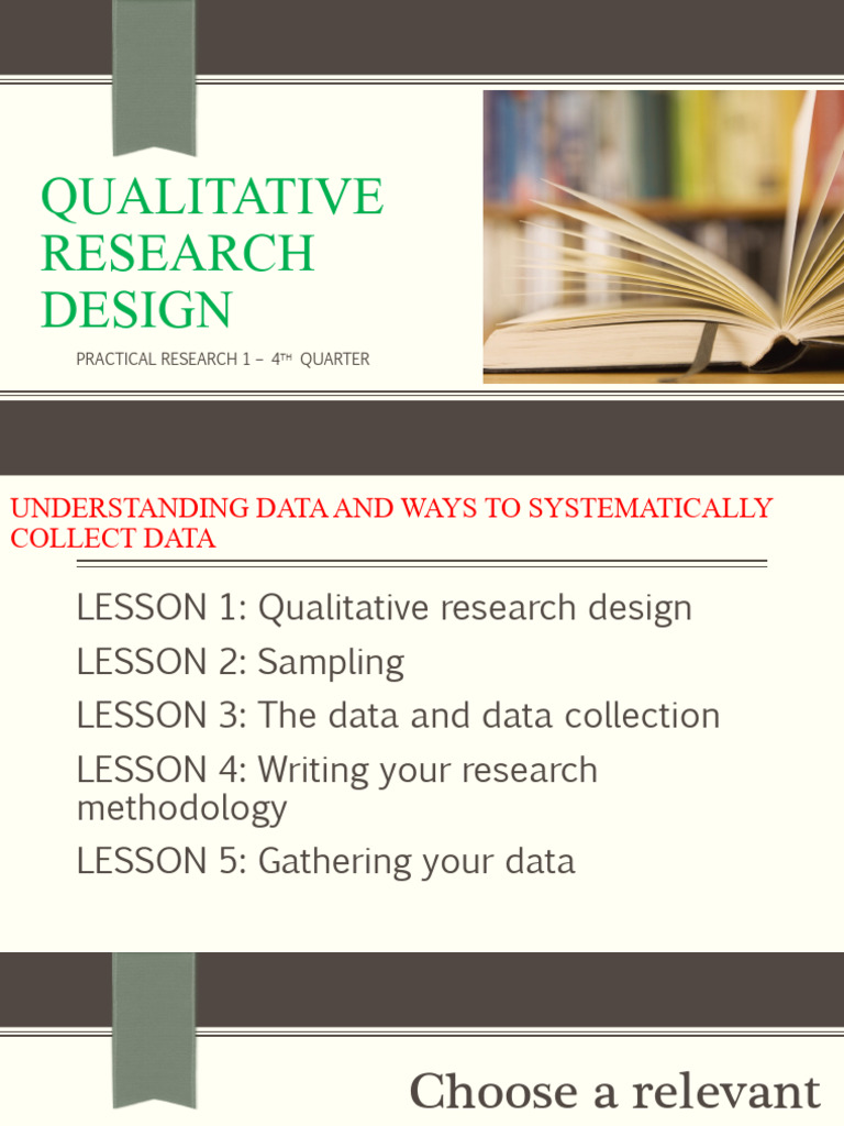 Qualitative Research Design | PDF | Qualitative Research | Cognition