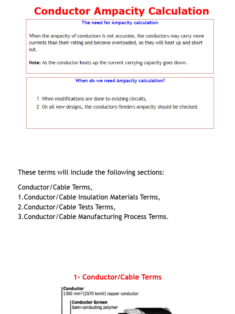 Electrical Conductor Calculations | PDF | Electrical Engineering ...