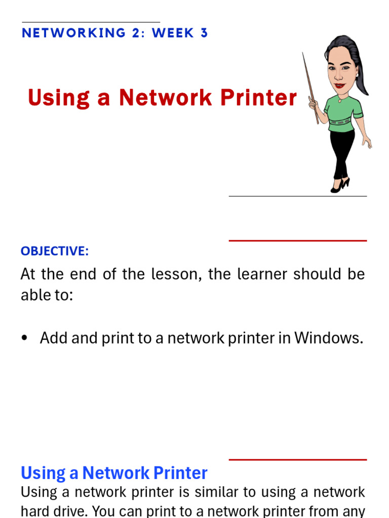 Module 3 Using A Network Printer | PDF | Computer File | Computer Network