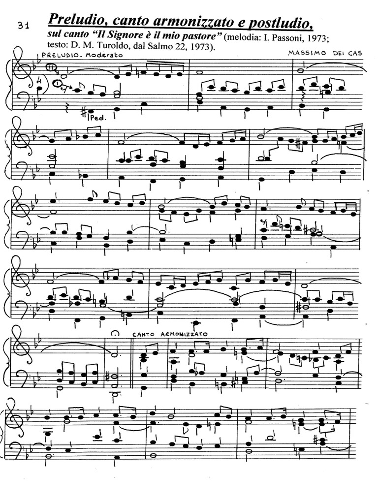 Il Signore Mio Pastore | PDF