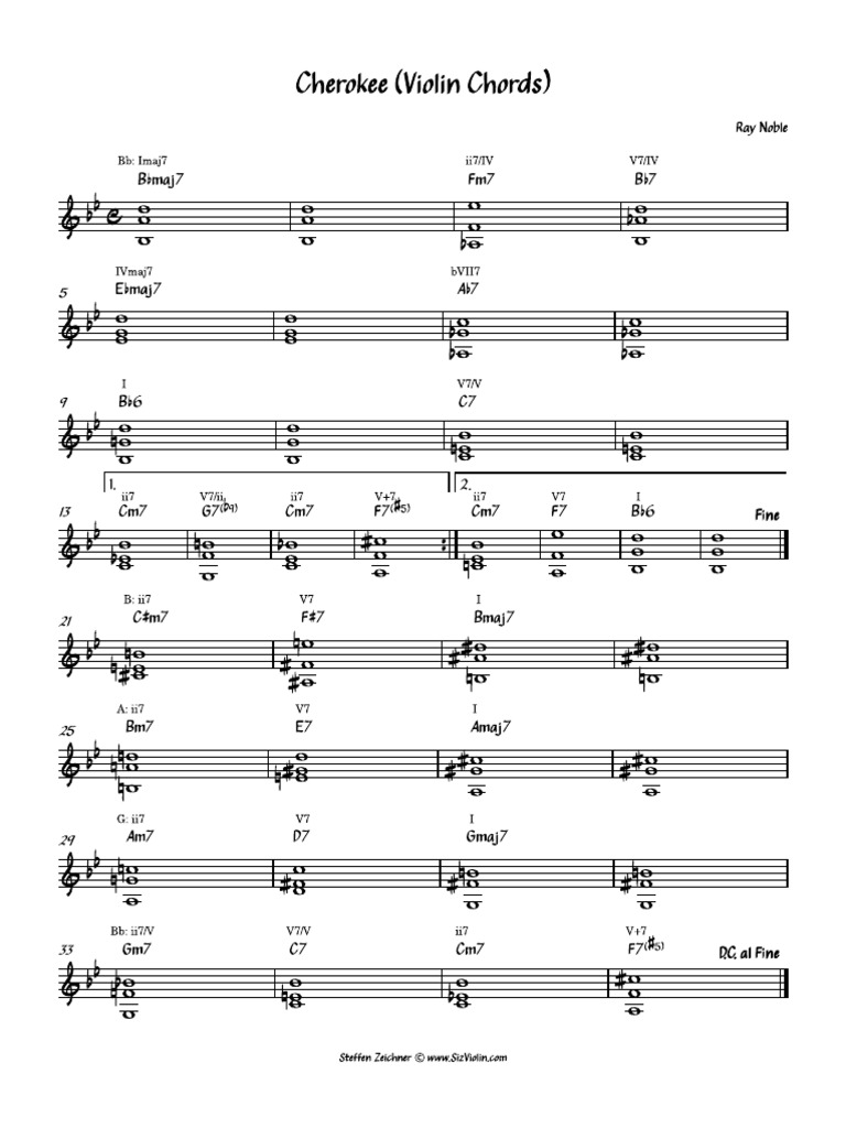 Cherokee Chords | PDF