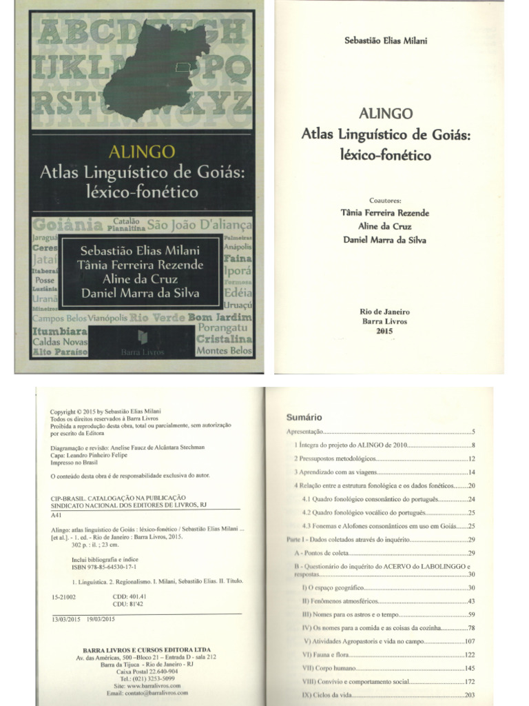 Atlas Linguístico de Goiás Léxico-Fonético - ALINGO (Sebastião Elias ...