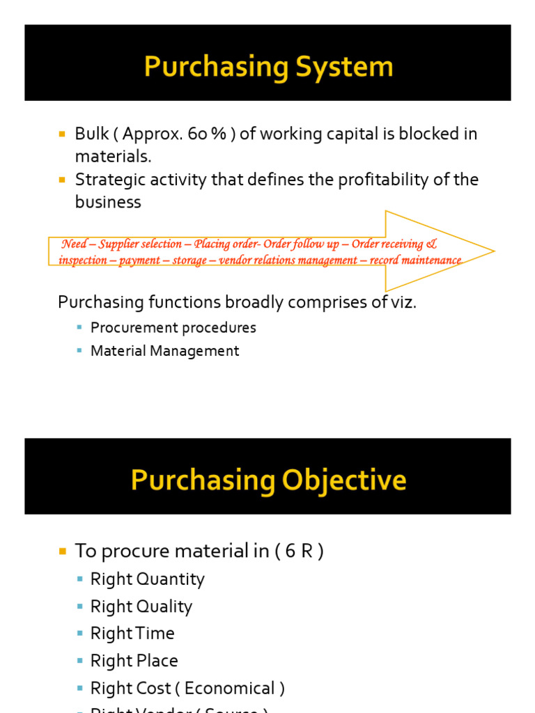Unit 5 Purchasing & Vendor Management | PDF | Procurement | Business ...