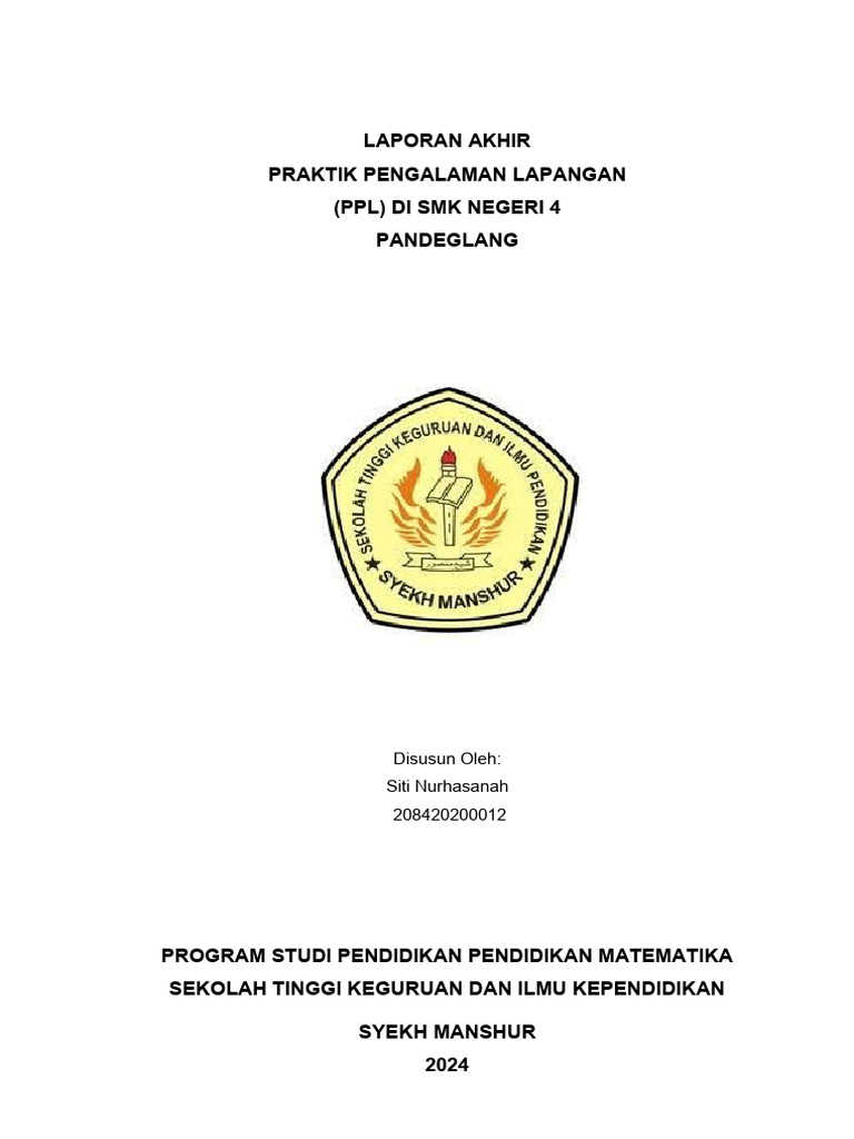 Contoh Laporan PPL | PDF