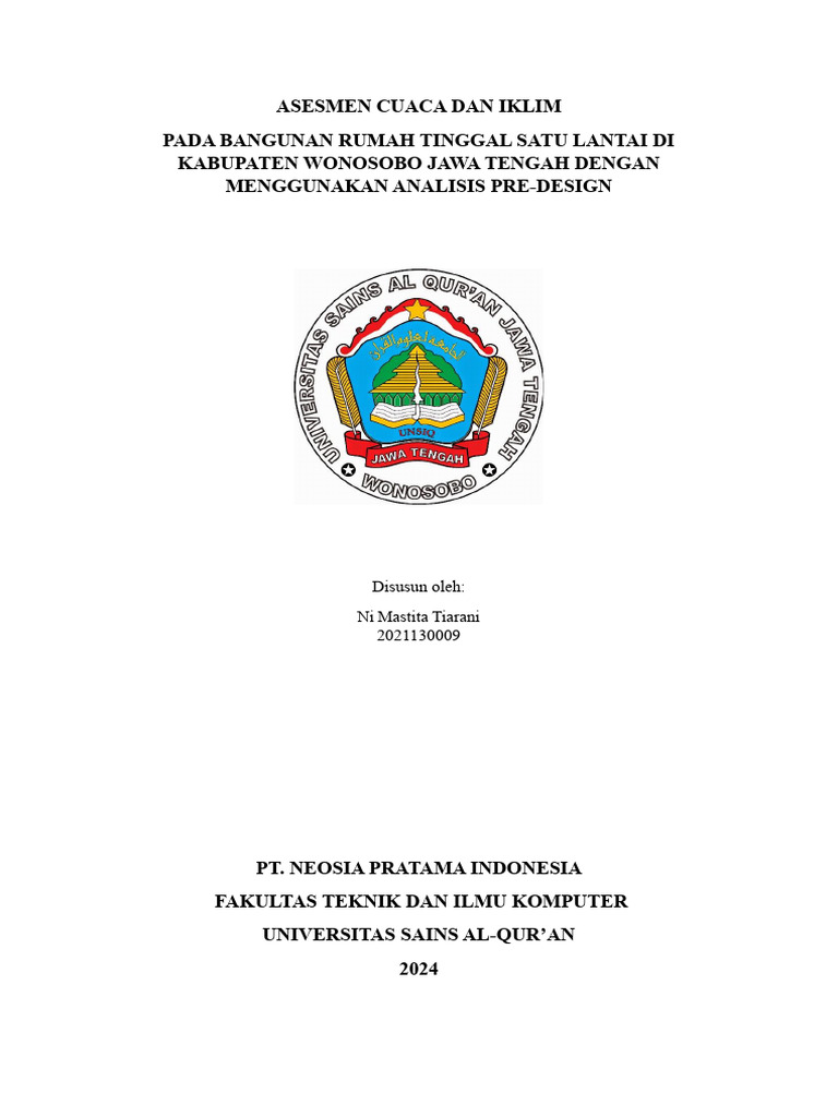 Asesmen Cuaca Dan Iklim Ni Mastita Tiarani | PDF