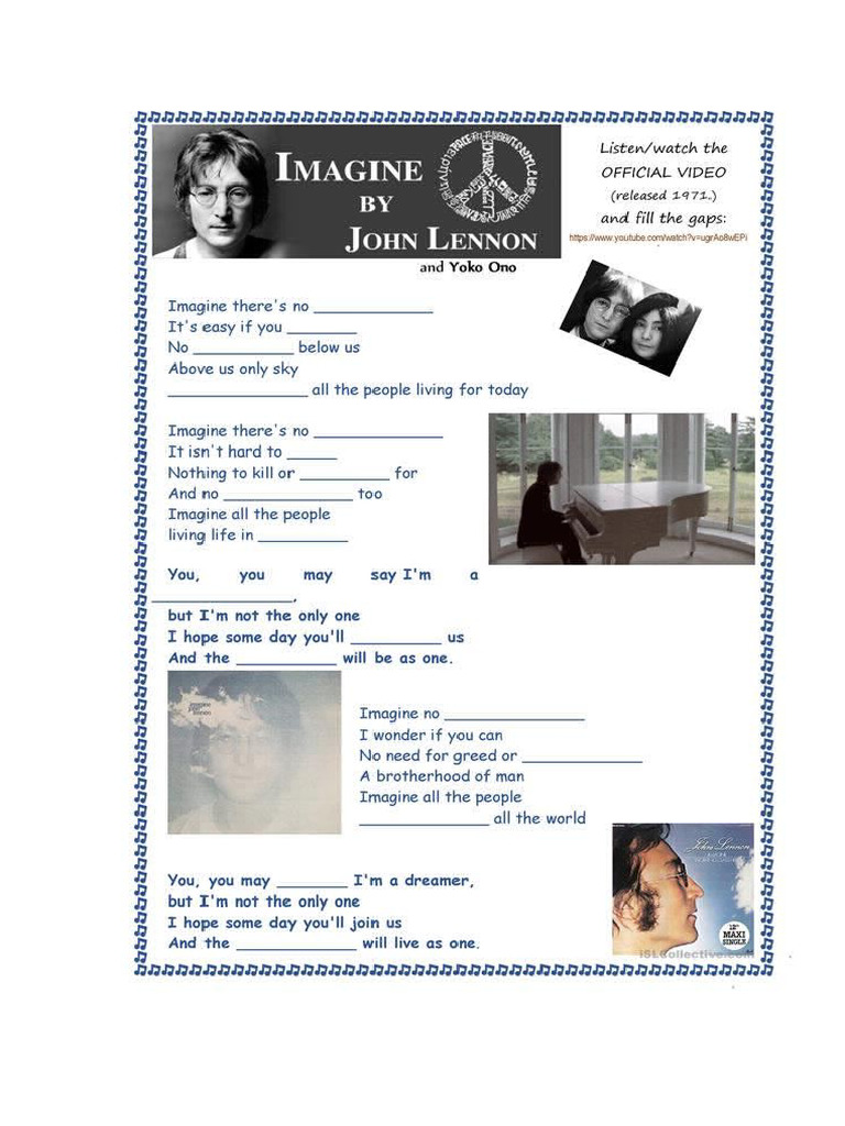 Imagine | PDF | Poetry
