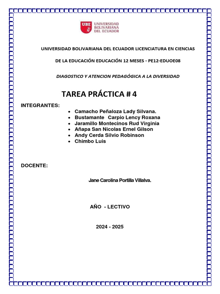 Tarea 4 (1) Original | PDF | Dislexia | Evaluación