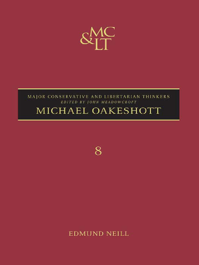 Michael Oakeshott by Edmund Neill, John Meadowcroft | PDF | Idealism ...