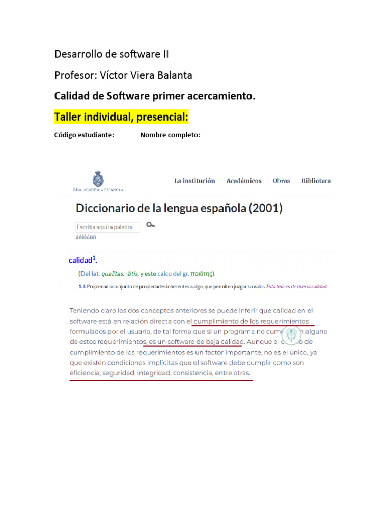 DesarrollodesoftwareIICalidad | PDF | Software | Selenio (software) DesarrollodesoftwareIICalidad | PDF | Software | Selenio (software)
