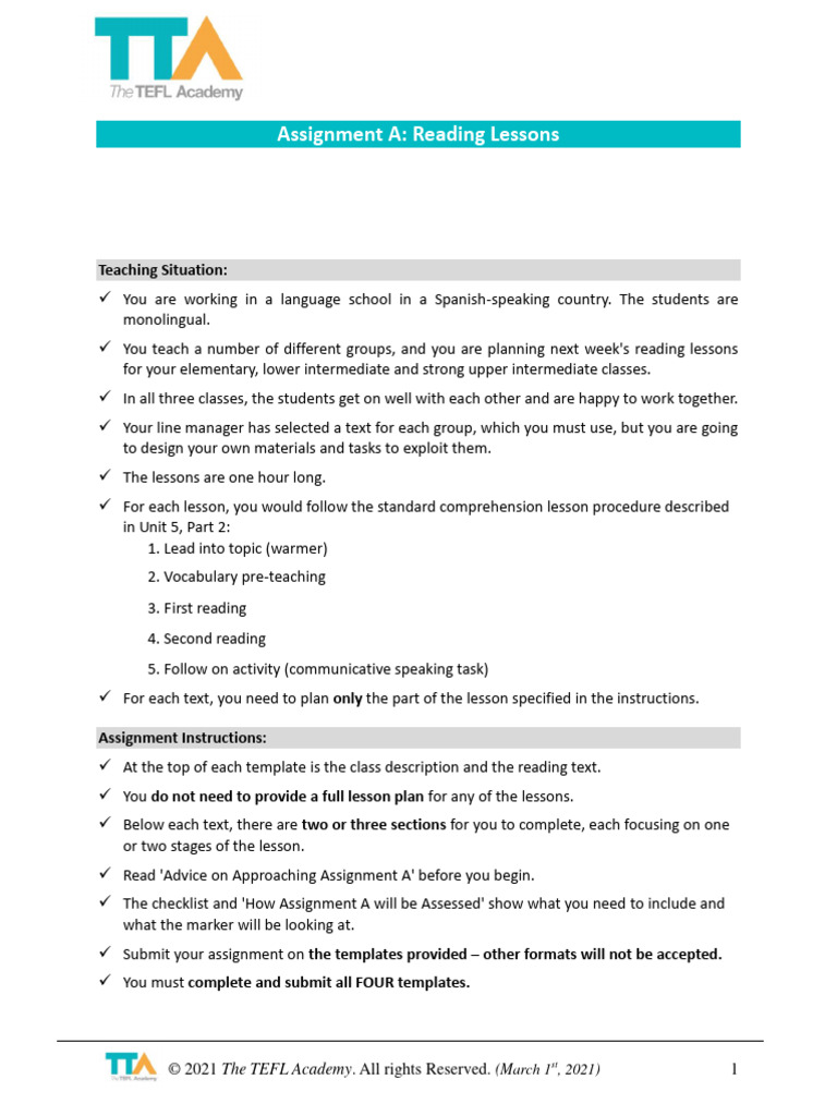 AssignmentA Step1 InstructionsToDownload | PDF | Language Arts & Discipline