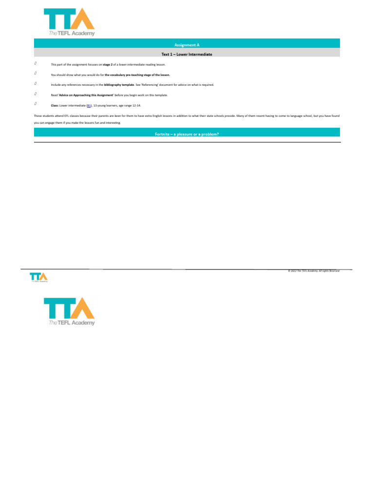 Engaging EFL Teens with Vocabulary | PDF | English As A Second Or ...