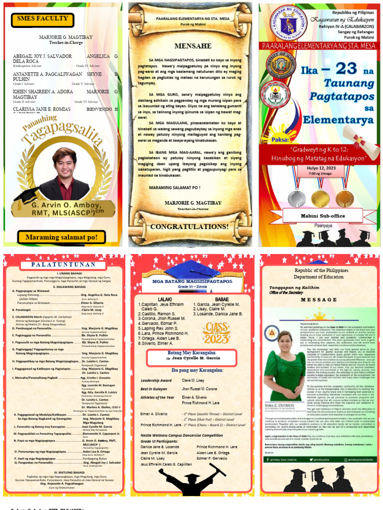 Graduation2023 - Grade 6 | PDF