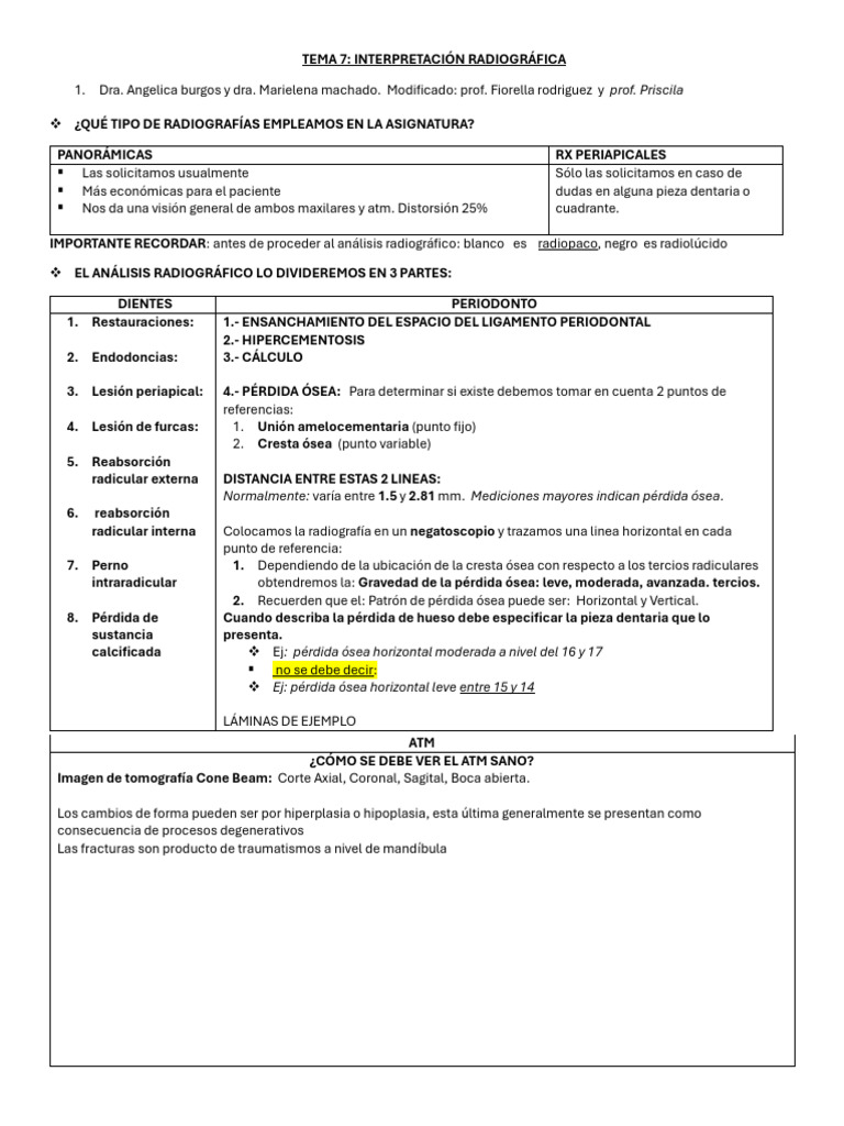 CLASE Interpretación Radiográfica PDF | PDF | Ct Scan