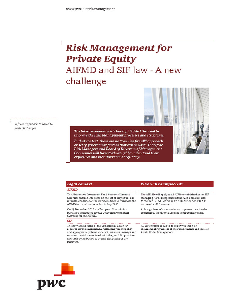 pwc-risk-management-for-pe | PDF | Business Economics | Business