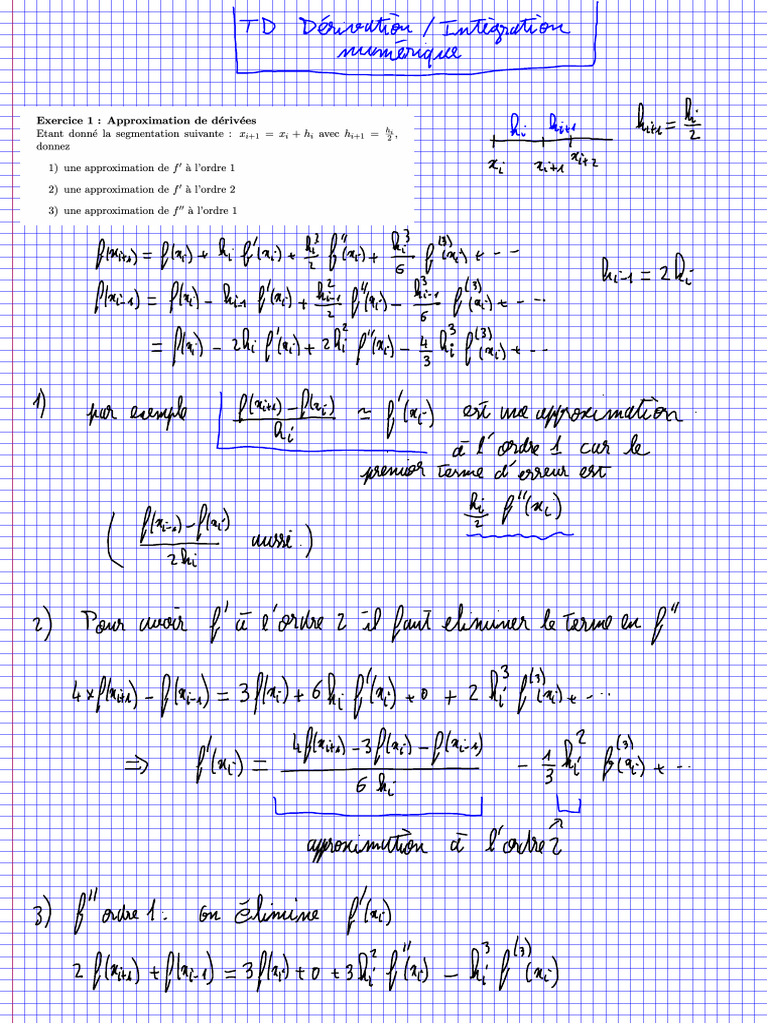 Correction TD Integration | PDF
