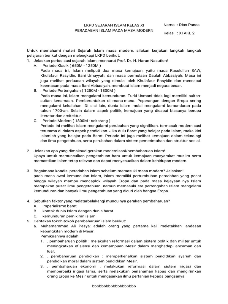 Dias - Xi Akl 2 | PDF | Agama & Spiritualitas