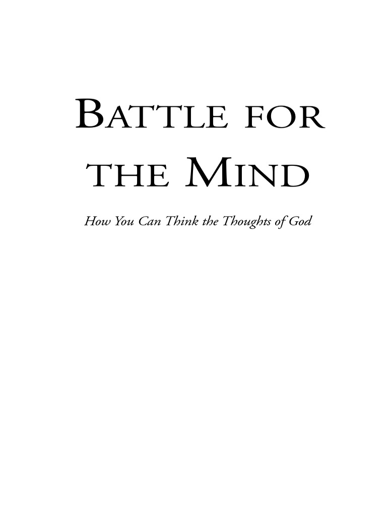 Battle For The Mind | PDF | Epistle To The Romans | Justification ...