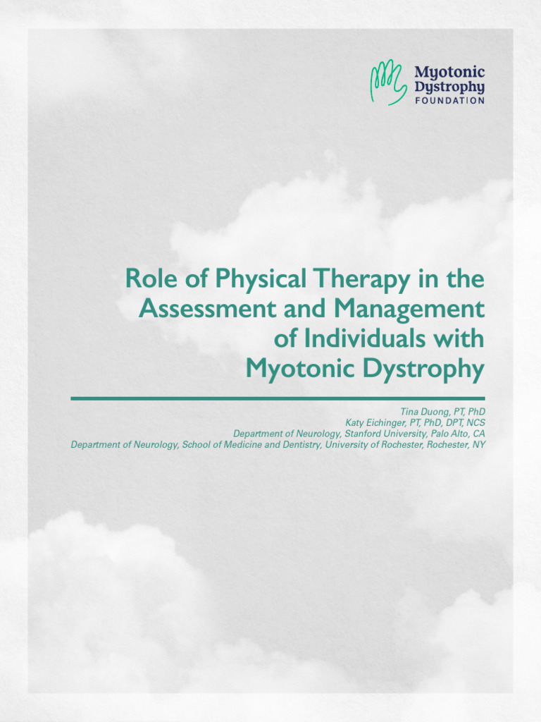 MDF RoleofPhysicalTherapy 1 21 | PDF | Muscular Dystrophy | Strength ...