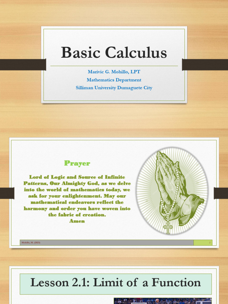 Lesson 1 Limit of A Function | PDF | Function (Mathematics) | Numbers