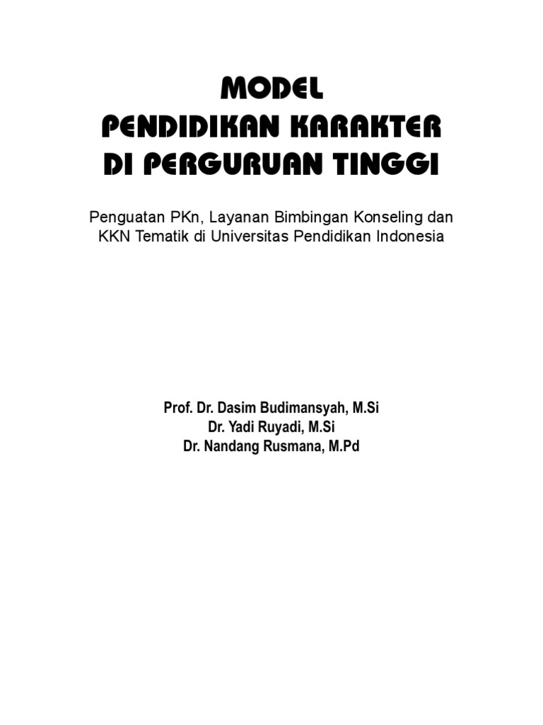 Pendidikan Karakter | PDF