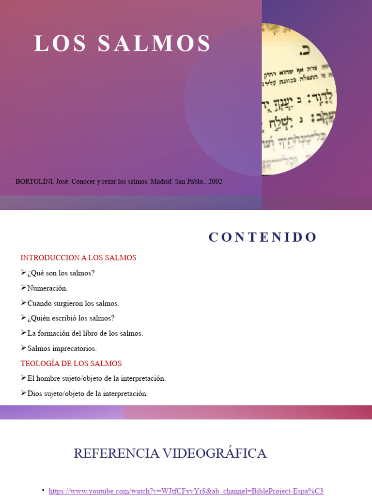 Los Salmos | PDF | Salmos | Biblia