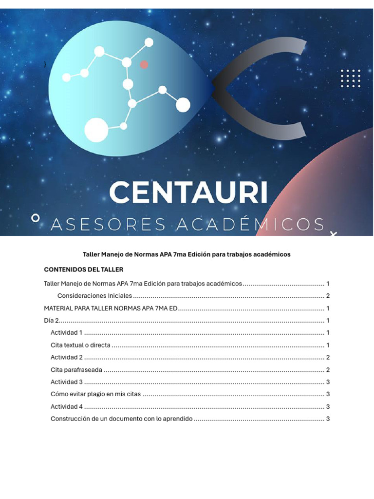 Día 2 - Normas APA - Centauri | PDF | Mediación | Derecho laboral