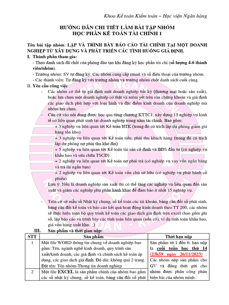 Huong Dan BT Nhom KTTC1 | PDF