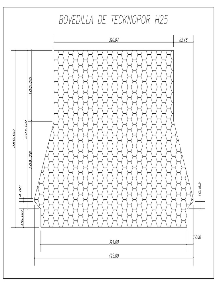Bovedilla Pretensado Tecknopor h25 | PDF